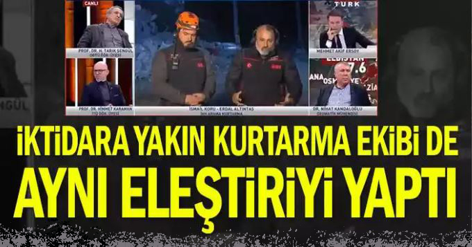 İktidara yakın kurtarma ekibi de aynı eleştiriyi yaptı - HaberAlp.com ... İktidara yakın kurtarma ekibi de aynı eleştiriyi yaptı - HaberAlp.com ...